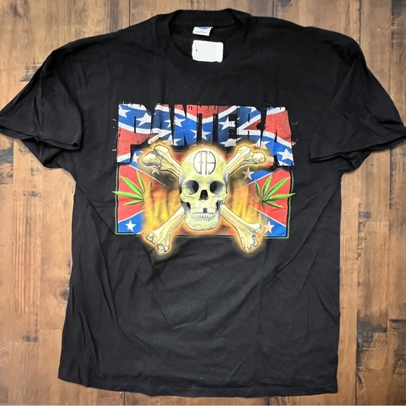 Cygnus | Shirts | Vintage Pantera 20 Black Xl Concert Tee Authentic ...